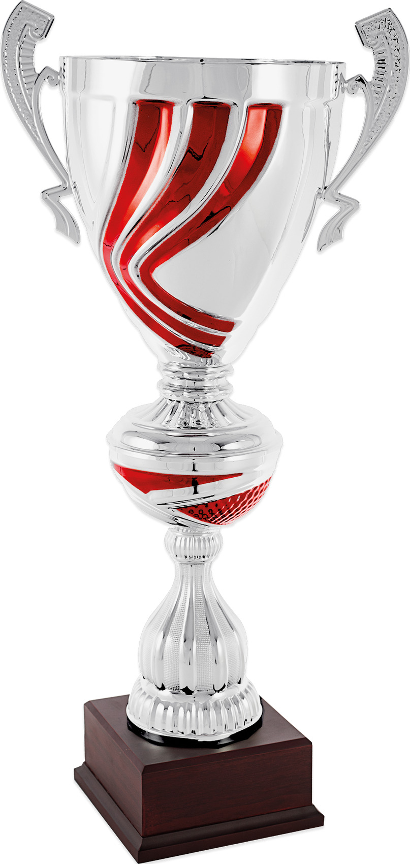 Copa cáliz bicolor plata-rojo