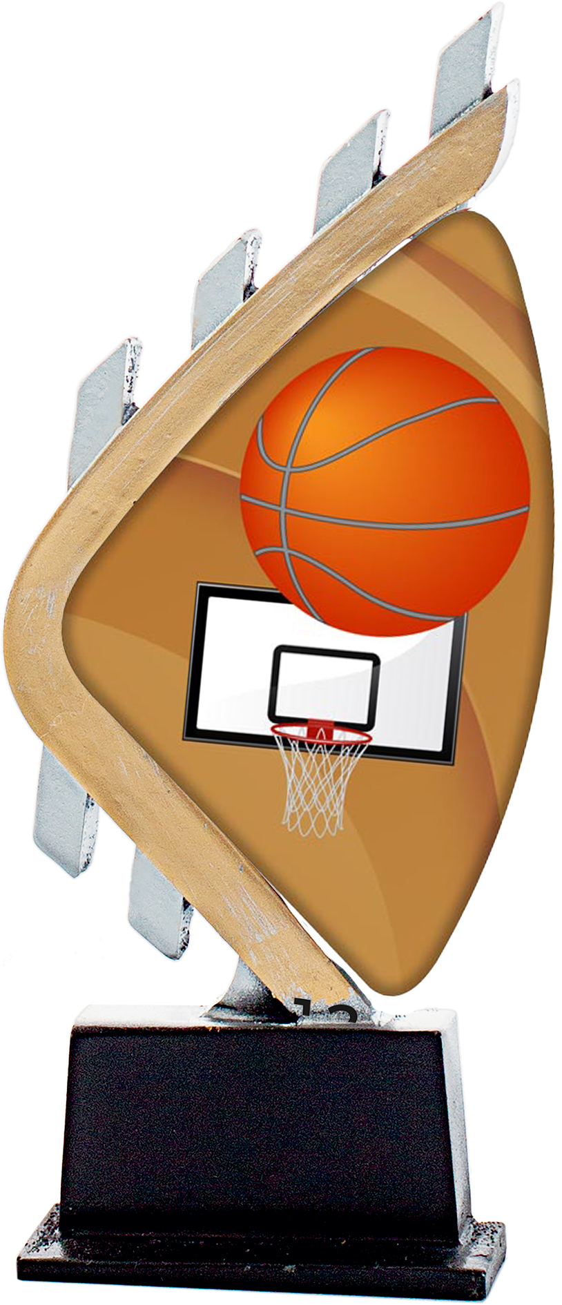 Résine trophée sportif de basket-ball