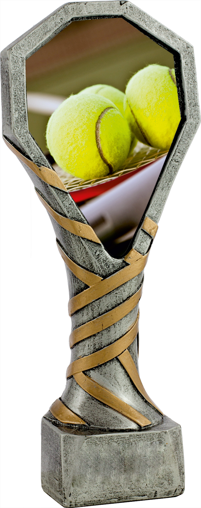 Trofeo de tenis deportivo en resina