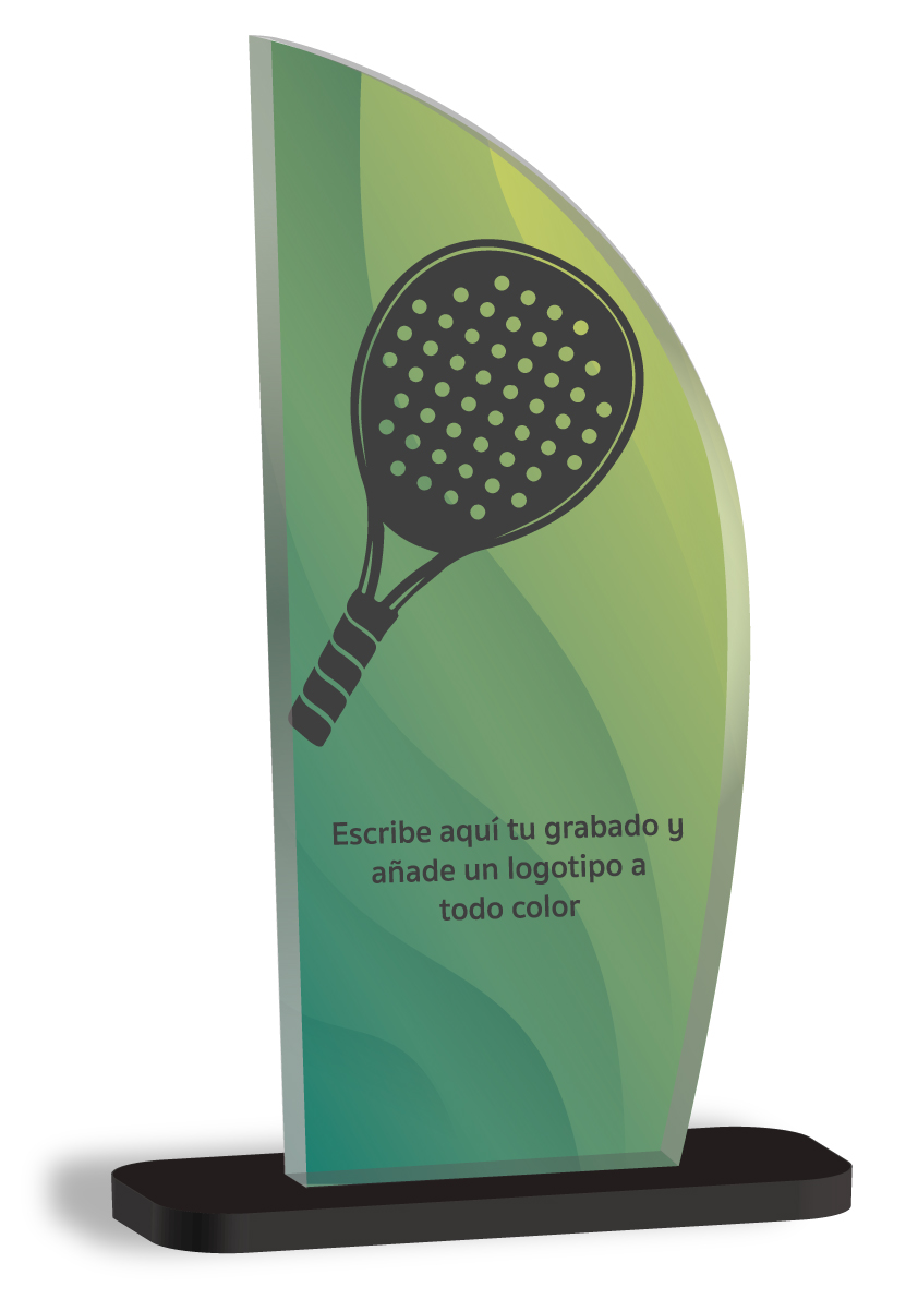 Trofeo de Padel en metacrilato