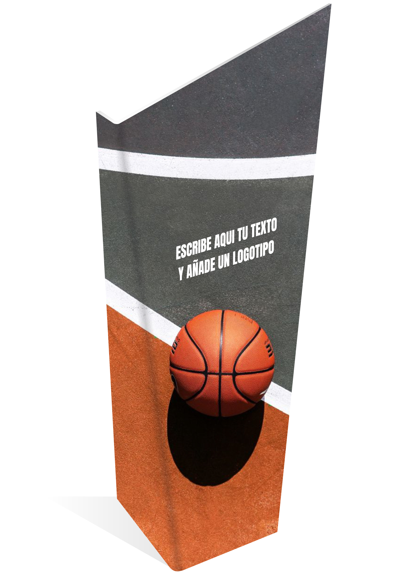 Trophée de basket moderne en méthacrylate