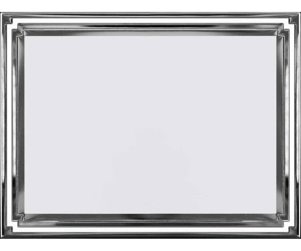 Plaque hommage en métal pour sublimation argent