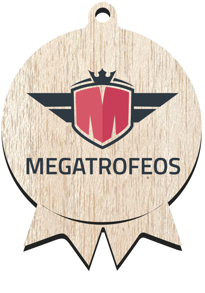 Medalla de madera conmemorativa