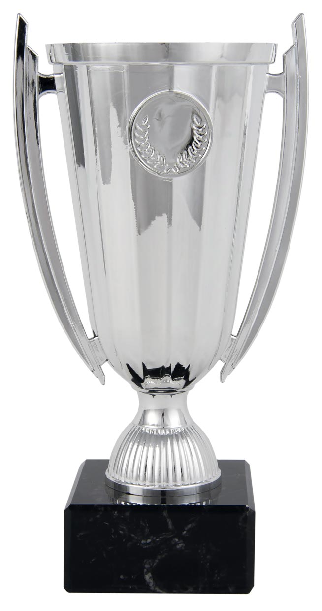 Trofeo clásico plateado para cualquier deporte