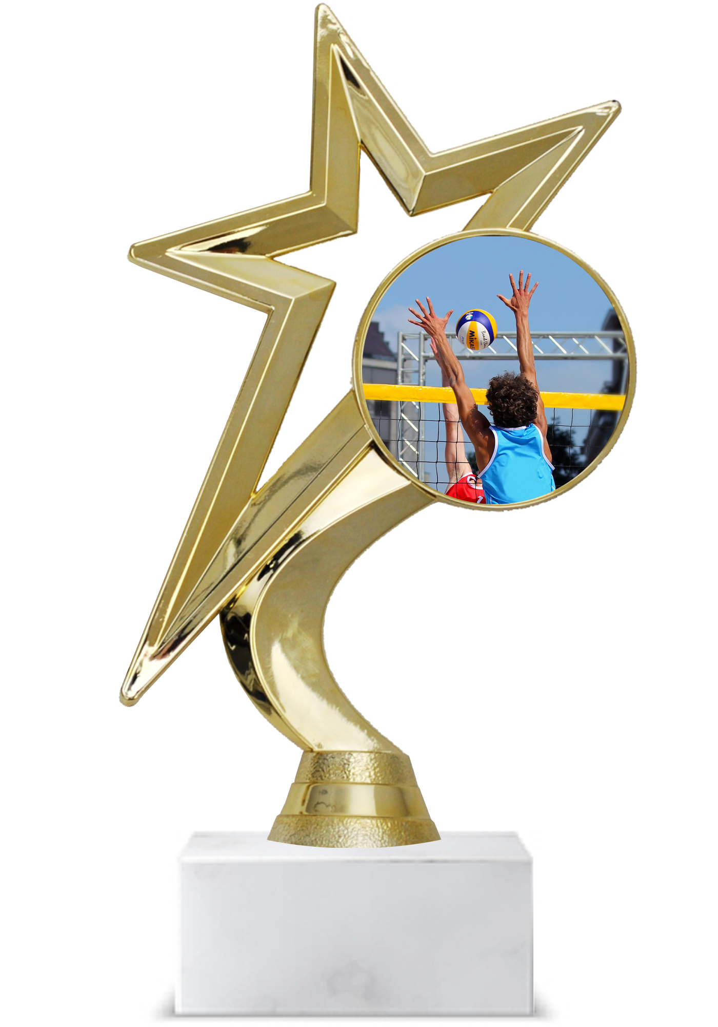 Volleyball star trophy