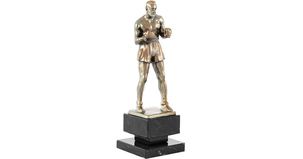 Boxing resin sports trophy