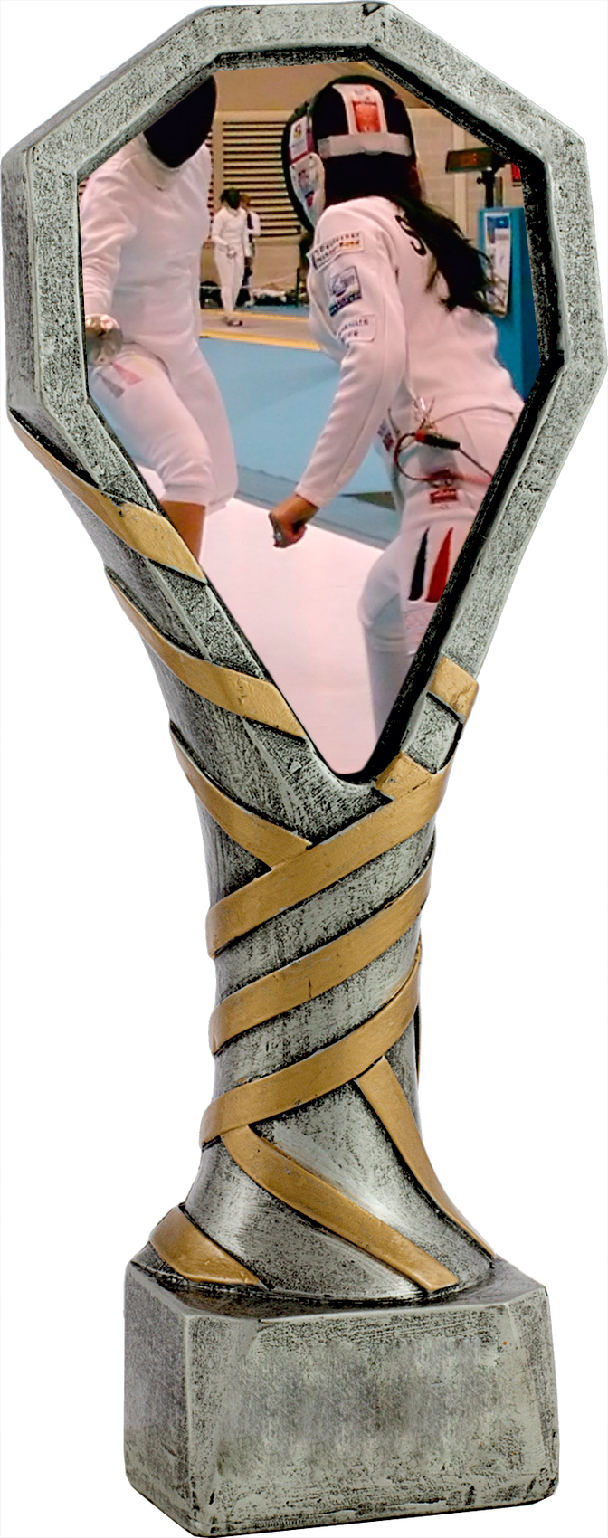 Fencing resin sports trophy