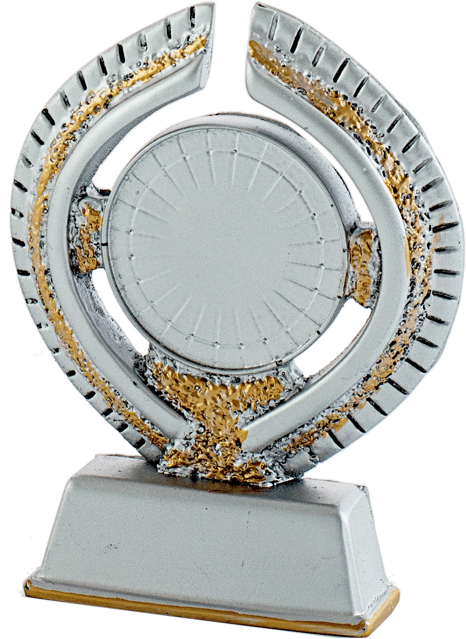 troféu de prata fita azul