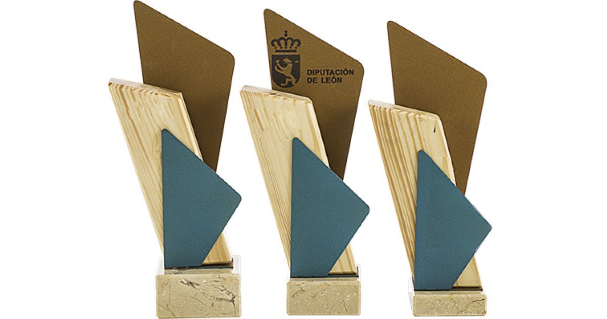 troféu metal, madeira Multicolor