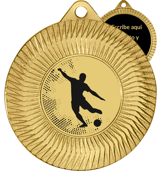 50mm spike medal with relief