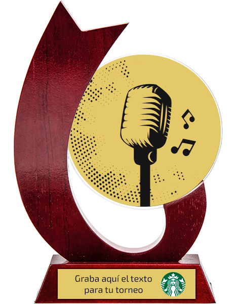 Trophée pour la musique en cristal