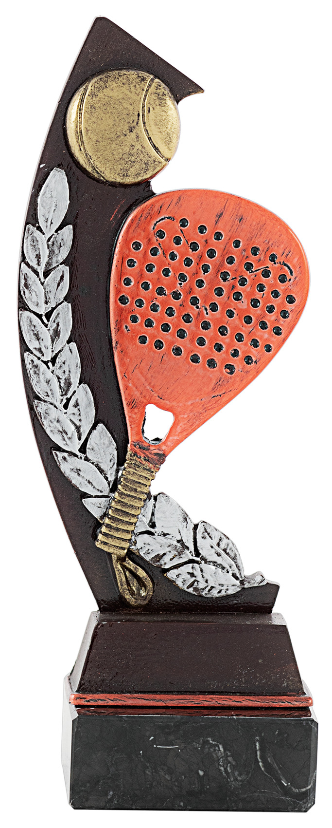 Trofeo d'alloro per doppia racchetta padel