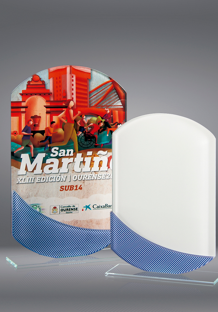 Rounded Crystal Trophy