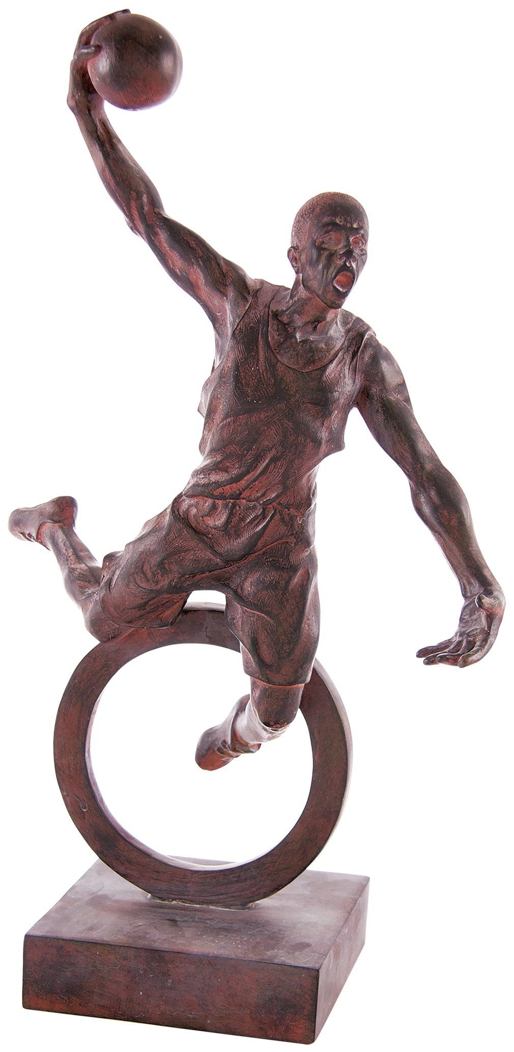Resin figure basketball player