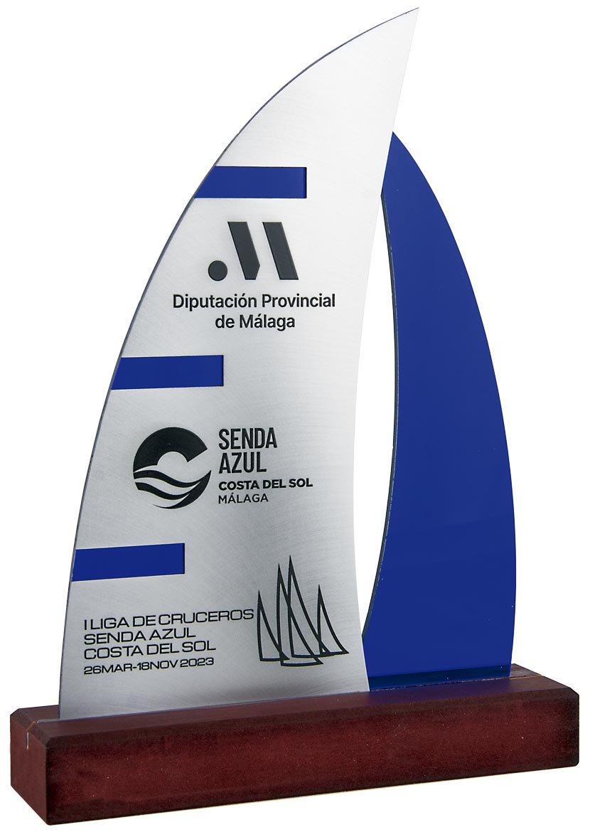 Trofeo de vela metacrilato