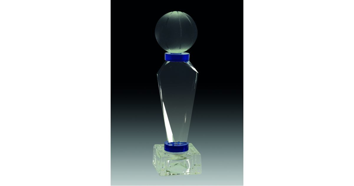 Opção com base cristal Trophy triangular prism