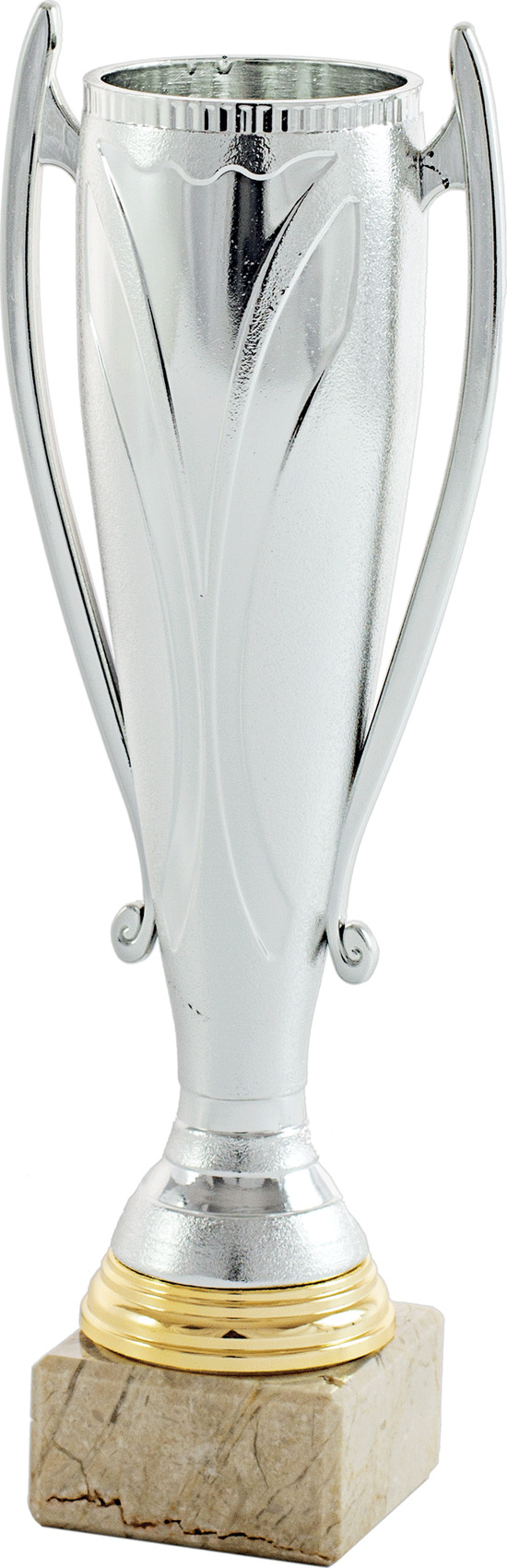 Conical cup silver handles