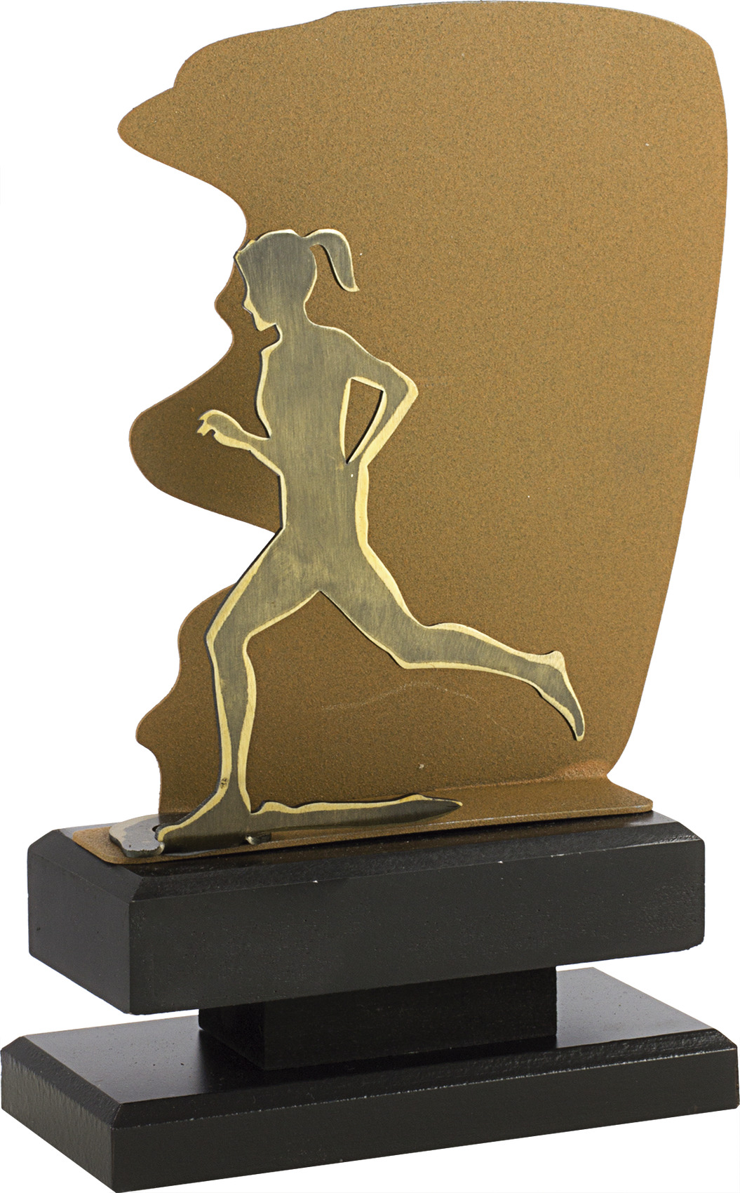 Trophy runner woman